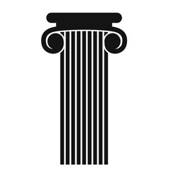 Italian column icon simple style Royalty Free Vector Image