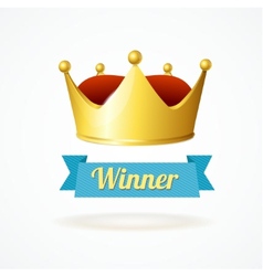 Golden crown Royalty Free Vector Image - VectorStock