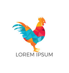 Hen logo design Royalty Free Vector Image - VectorStock
