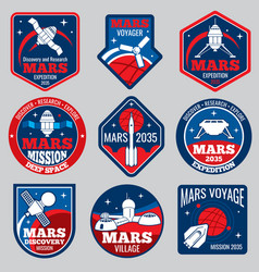 Retro space arcade game pixel elements invaders Vector Image
