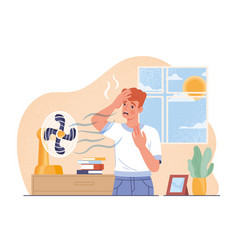 Hot weather and summer day Royalty Free Vector Image