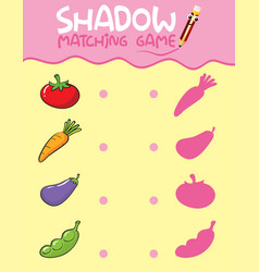 Matching monster shadow game Royalty Free Vector Image