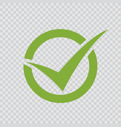 Green checkmark icon Royalty Free Vector Image