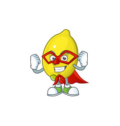 Super cool lemon character with design cartoon Vector Image