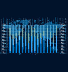 Rainbow colors vertical equalizer Royalty Free Vector Image