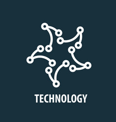 Letter r tech logo Royalty Free Vector Image - VectorStock