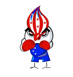 Boxing bird Royalty Free Vector Image - VectorStock