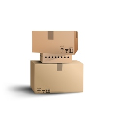 Set of storage boxes Royalty Free Vector Image