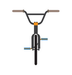 Bicycle front view Royalty Free Vector Image - VectorStock