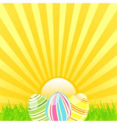 Easter sunshine background Royalty Free Vector Image