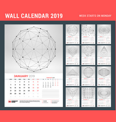 3d paper spiral wall calendar isolated Royalty Free Vector