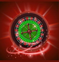 European roulette wheel top view Royalty Free Vector Image