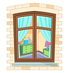 Cartoon window Royalty Free Vector Image - VectorStock
