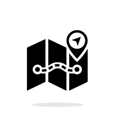 North direction compass icon on white background Vector Image