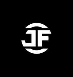 Jf logo monogram with square rotate style design Vector Image