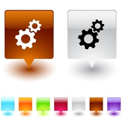 Tools square button Royalty Free Vector Image - VectorStock