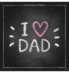 I love dad heart sign Royalty Free Vector Image