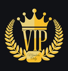 Vip members only label Royalty Free Vector Image