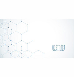 Stylish network hexagonal mesh connection Vector Image