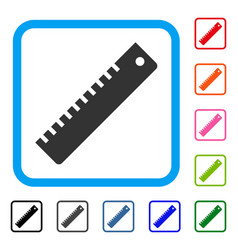 Vertical meter ruler Royalty Free Vector Image
