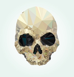 Skull low poly Royalty Free Vector Image - VectorStock