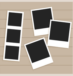 Set different sizes hanging photo frame Royalty Free Vector
