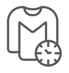 Drying line icon laundry and dry clothes sign Vector Image