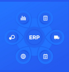 Erp software Royalty Free Vector Image - VectorStock