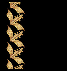 Seamless medieval floral royal pattern gold Vector Image