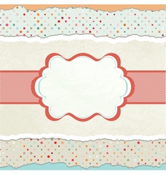 Vintage pattern card Royalty Free Vector Image