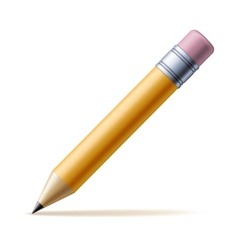 Pencil and notepad icon Royalty Free Vector Image