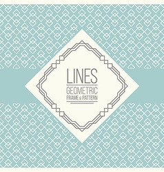 Vintage card template with pattern Royalty Free Vector Image