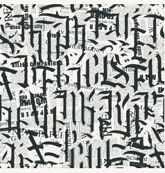 Seamless pattern with unreadable handwritten notes
