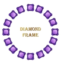 Beautiful diamond frame Royalty Free Vector Image