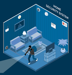 Smart home automation isometric infographic poster