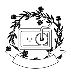 Isolated plug design Royalty Free Vector Image