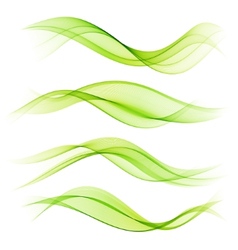 Set of color wave Royalty Free Vector Image - VectorStock