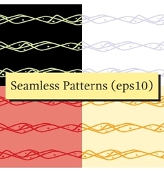 Seamless abstract horizontal lines pattern Vector Image