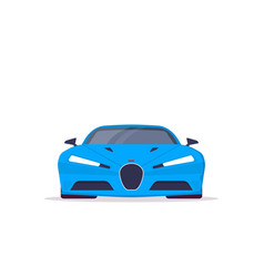 Cartoon sport blue car Royalty Free Vector Image