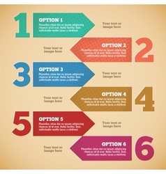 Paper 3d progress background Royalty Free Vector Image