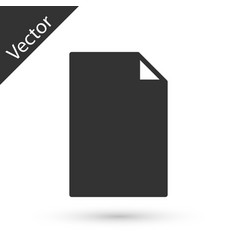 White document icon isolated on transparent Vector Image