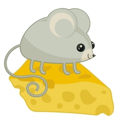 Mouse cheese Royalty Free Vector Image - VectorStock