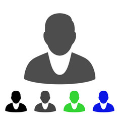 Client flat icon Royalty Free Vector Image - VectorStock