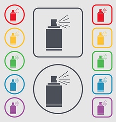 Graffiti spray can sign icon aerosol paint symbol Vector Image