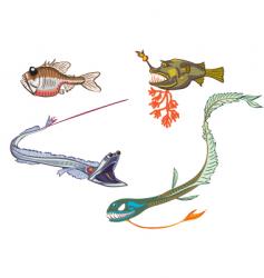 Singing fishes Royalty Free Vector Image - VectorStock
