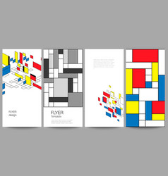 Modern cover design background set a4 format Vector Image