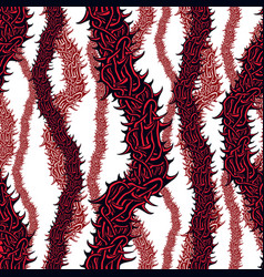Horror art style seamless pattern background Vector Image