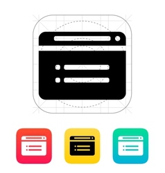 Browser interface website window mockup internet Vector Image