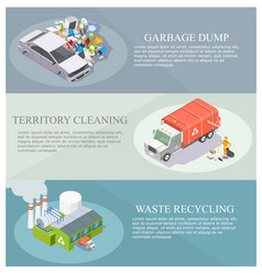 Garbage dump with rubbish for recycling in park Vector Image
