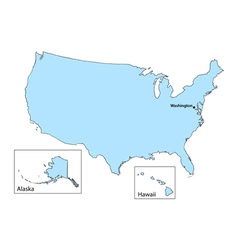 Usa ncaa division 1 football map Royalty Free Vector Image